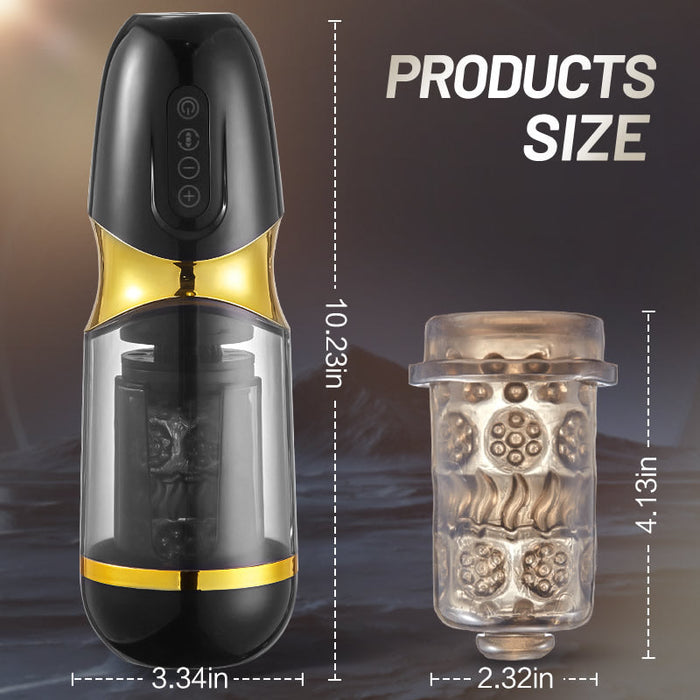 UNIMAT Beck™ Ⅱ 6 Thrusting & Vibrating Automatic Masturbation Cup ...